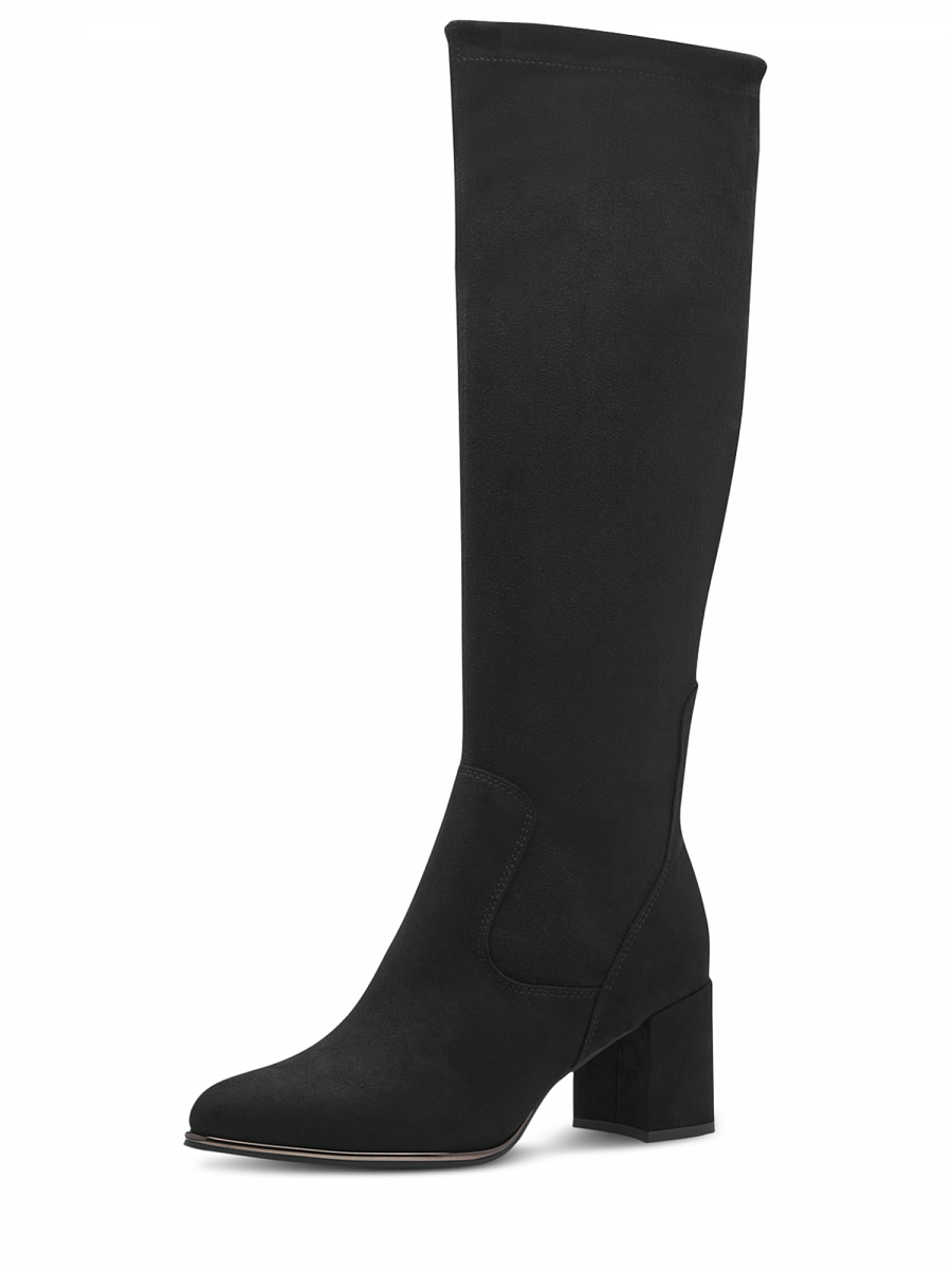 Marco Tozzi Black Knee High Boots • Støvletter høye til Dame • Skomani