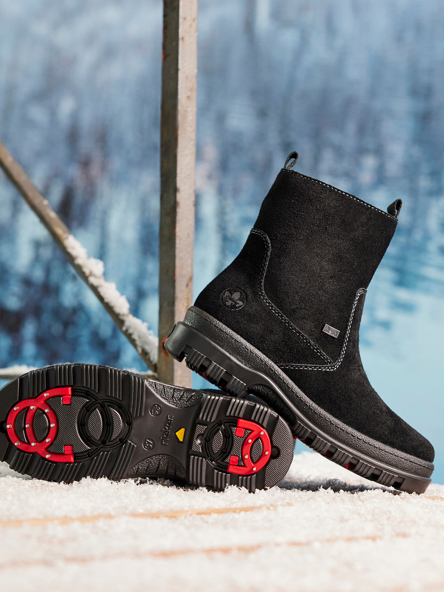 Rieker Varmfôret Uttagbare Brodder • Boots til Dame • Skomani