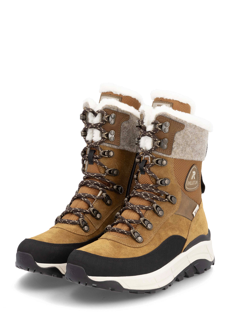 Rieker Thermo Fiber-Grip vinterboots ullfôret • Boots til Dame • Skomani